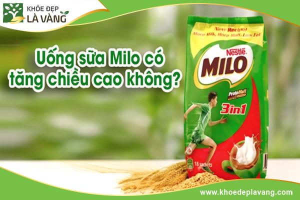 Uống milo có tăng chiều cao hay không?